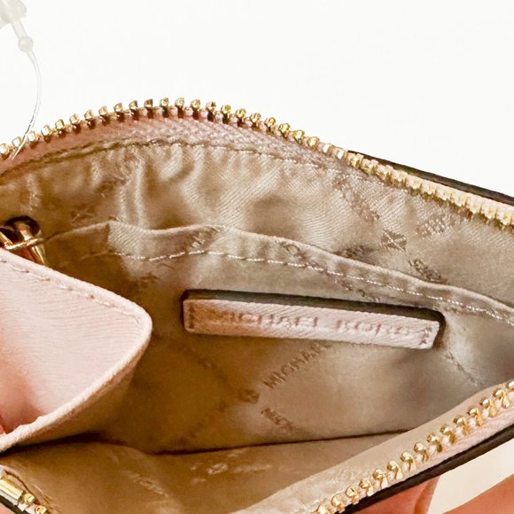 Michael Kors | Bags | Michael Kors Jet Set Travel Small Coin Pouch Id Key Holder Wallet Pink ...